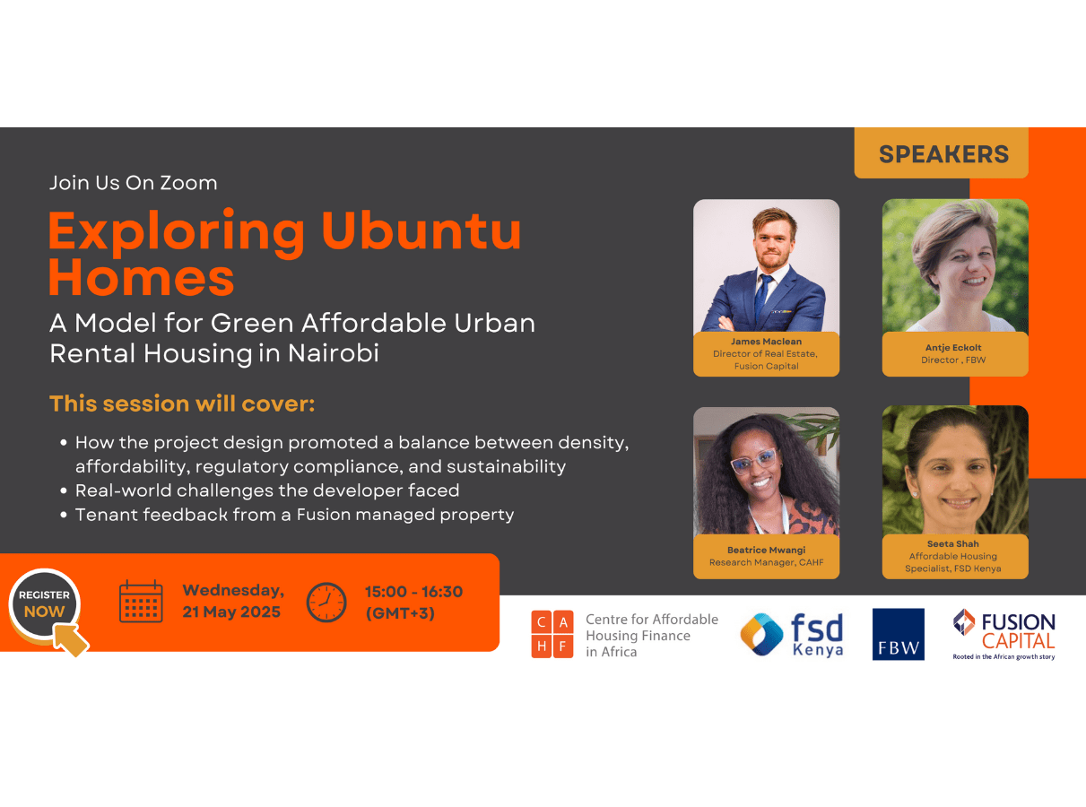 Affordable housing finance - Financial Sector Deepening Kenya